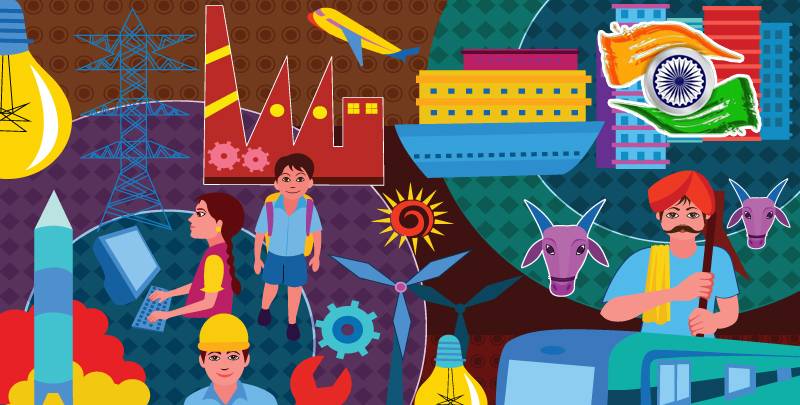 الهند تستهدف الوصول بحجم اقتصادها إلى 5 تريليونات دولار